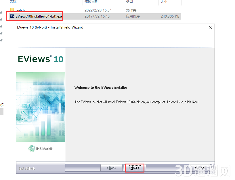 【亲测能用】eviews 10【附安装破解教程】绿色破解版安装图文教程-3D溜溜软件下载网