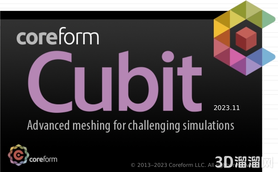 Coreform Cubit 2023软件下载_Coreform Cubit 2023（附安装教程）英文激活版下载 -3D溜溜软件下载网