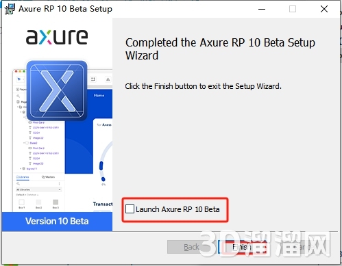 【亲测能用】Axure RP 10.0 pro中文破解版安装图文教程-3D溜溜软件下载网