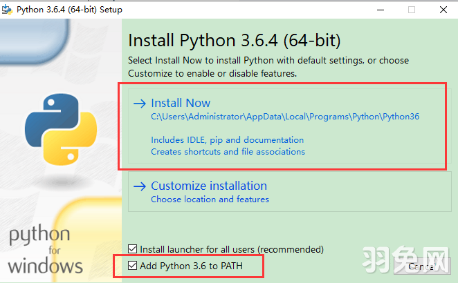 【亲测能用】Python3.6.4绿色版【Python3.6.4版】中文版安装图文教程-羽兔网