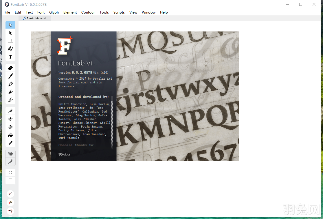 【亲测能用】FontLab VI 6.0.2【字体设计及开发软件】英文版下载-羽兔网