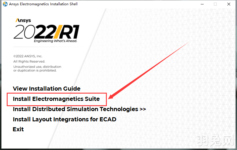【亲测能用】ANSYS Electronics Suite 2022 R1官方免费版安装图文教程-羽兔网