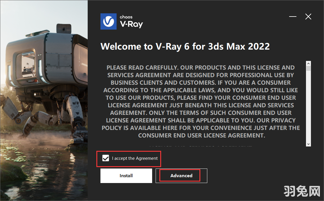 【亲测能用】V-Ray Next 6.20.03 for 3ds Max 2018-2024完整版-羽兔网