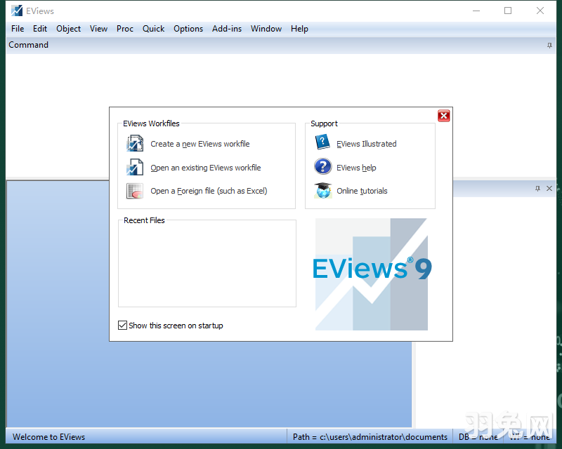 【亲测能用】Eviews 9.0版（经济计量分析和数据建模软件）免费下载安装图文教程-羽兔网