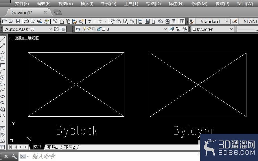 CAD中的Byblock和Bylayer是什么意思？-3d溜溜网